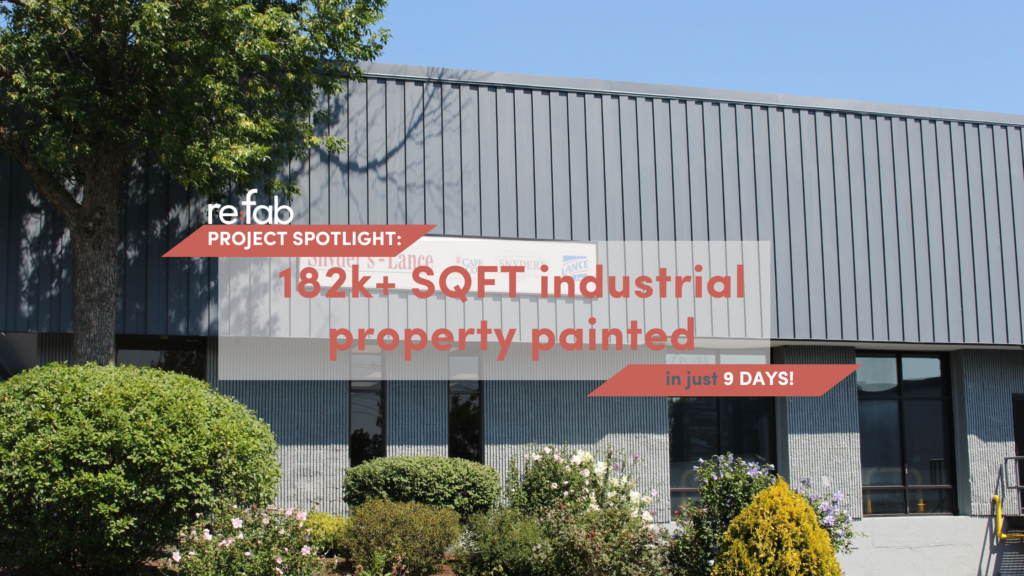 Project Spotlight! 182k+ SQFT industrial property painted - re:fab