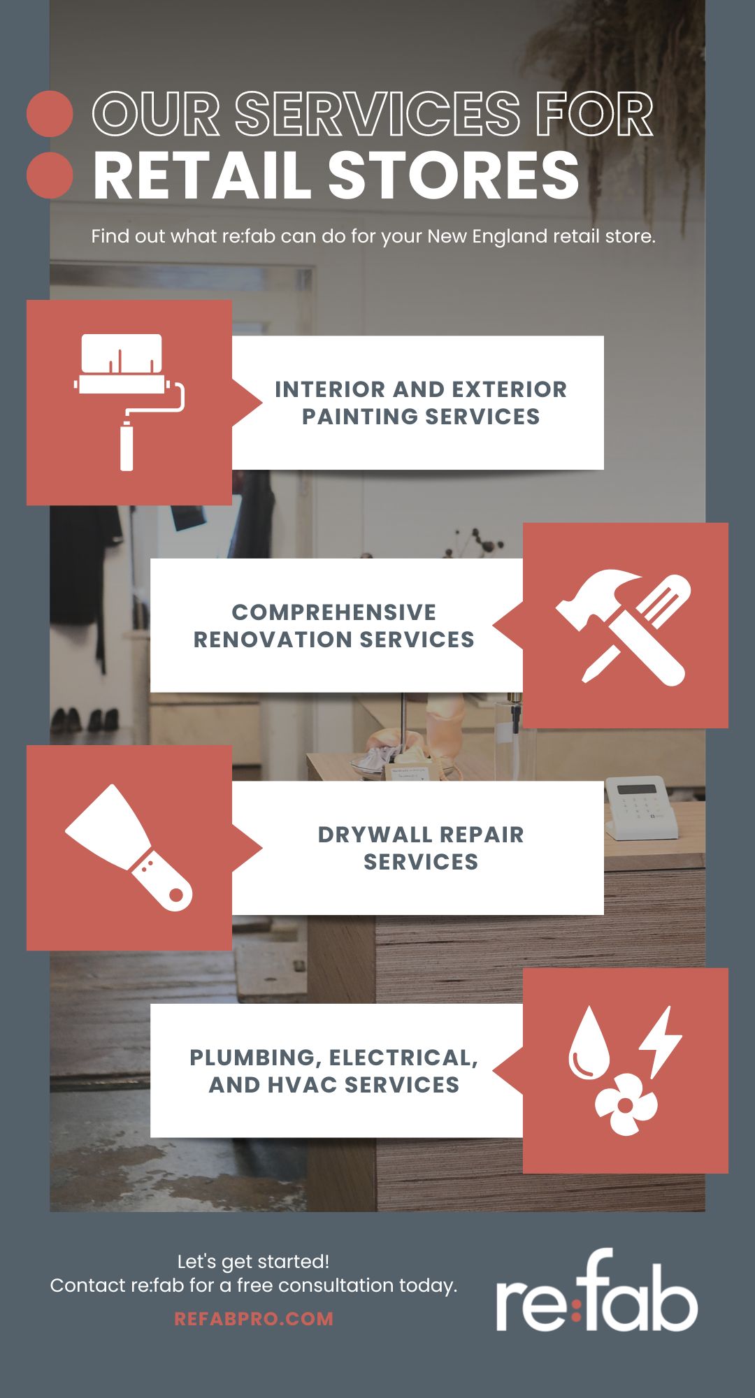 Retail Store Painting & Renovations Experts - re:fab